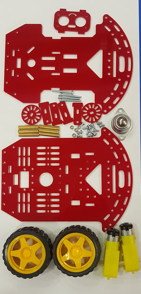 Robot Platform (2 Gear Motors + 2 Wheels + Castor) – Future Electronics ...