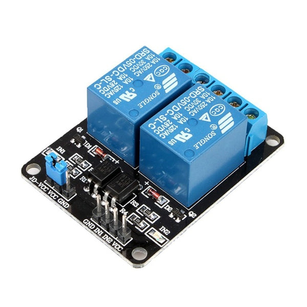 Relay Module (2 Channels - 5V) – Future Electronics Egypt